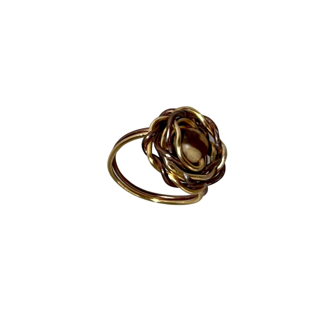 Two Color Metal Rose Rings – Pink Skies Jewelry