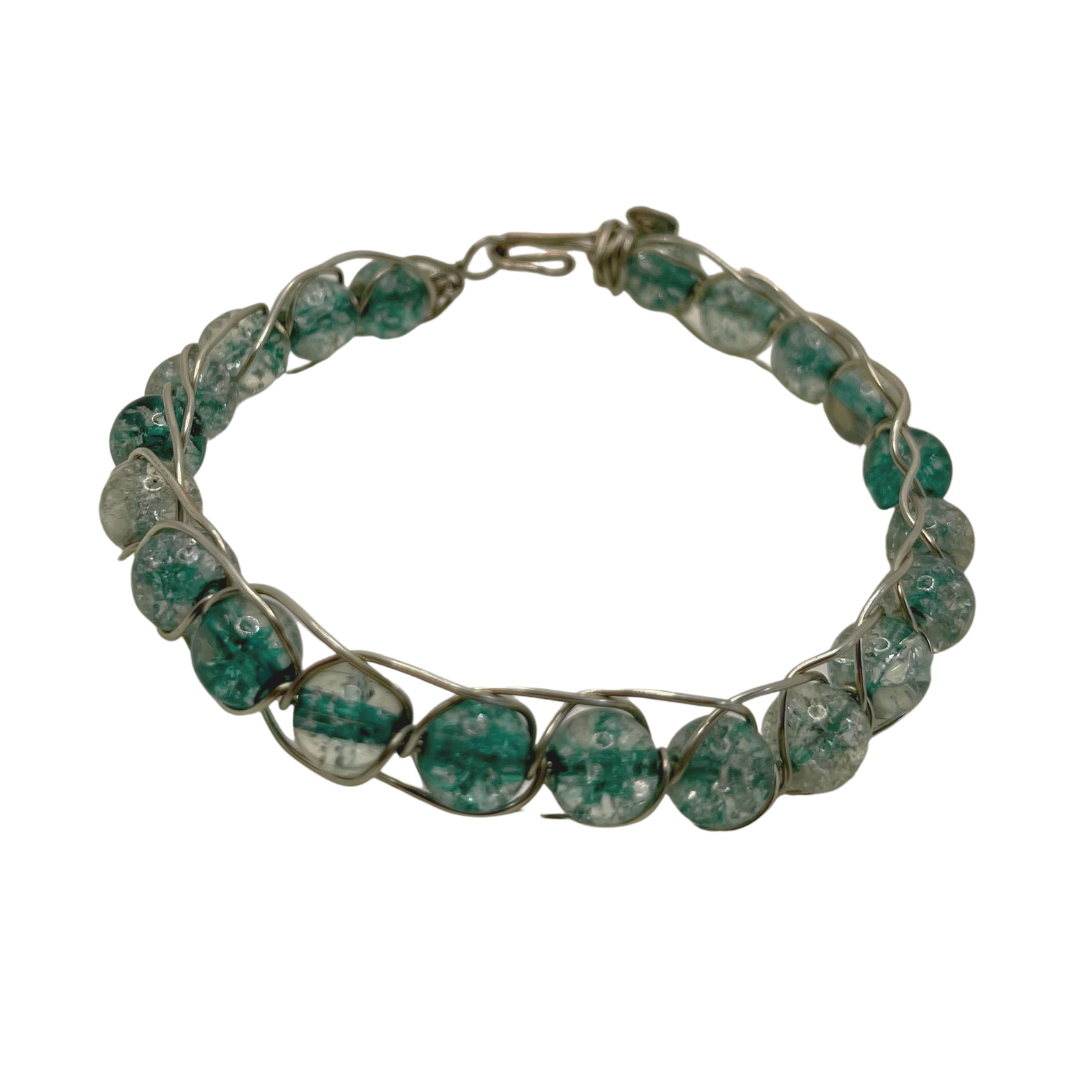 Blue Translucent Braided Bracelet – Pink Skies Jewelry